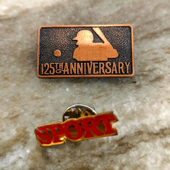 MLB | Accessories | Vintage Sports Pins 25th Anniversary Of Mlb And A ...